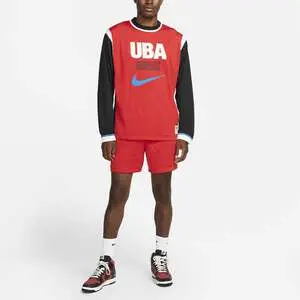 Nike Long-sleeve Basketball Top With Contrasting Colors And Printing