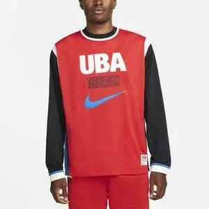 Nike Long-sleeve Basketball Top With Contrasting Colors And Printing