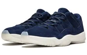 JORDAN Air Retro Low "re2pect" Suede Sneakers - Binary Blue/sail