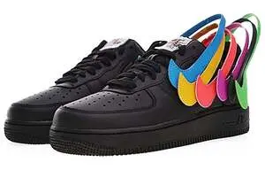 Nike Force 1 Low "all-star Swoosh Pack" Sneakers - Black