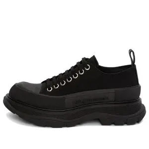 Alexander McQueen Tread Slick Lace Up Sneakers - Black