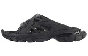 Balenciaga Track Slide Sandals - Black