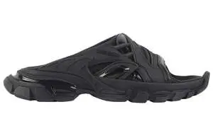 Balenciaga Track Slide Sandals - Black
