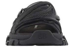 Balenciaga Track Slide Sandals - Black