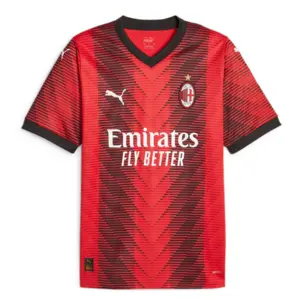 PUMA Ac Milan 23/24 Home Short Sleeve Football Jersey - Red/black