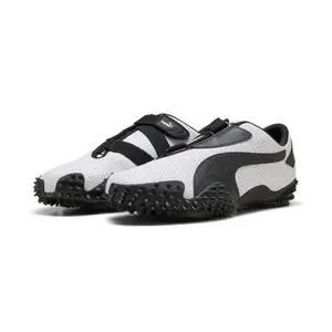 PUMA Mostro Perforated Leather Sneakers - White/black