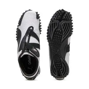 PUMA Mostro Perforated Leather Sneakers - White/black