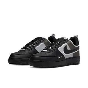 Nike Force 1 React Low Top Sneakers - Black/gray