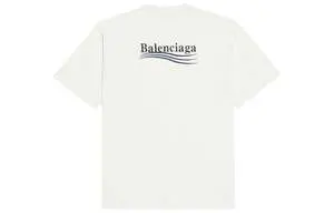 Balenciaga Political Campaign Large Fit T-shirt - White