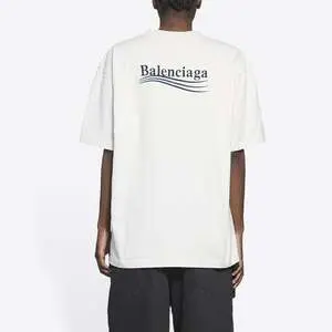 Balenciaga Political Campaign Large Fit T-shirt - White