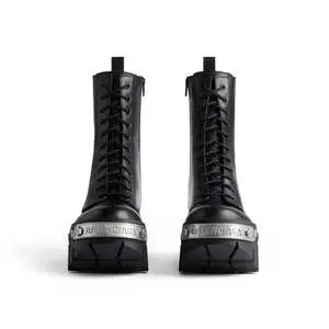 Balenciaga Bulldozer Lace Up Boots