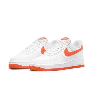 Nike Force 1 '07 Low Top Sneakers - White/orange