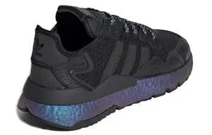 Adidas Nite Jogger "metallic Blue Boost" Low Top Sneakers - Core Black/carbon