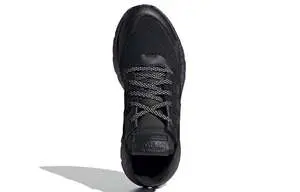 Adidas Nite Jogger "metallic Blue Boost" Low Top Sneakers - Core Black/carbon