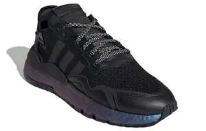 Adidas Nite Jogger "metallic Blue Boost" Low Top Sneakers - Core Black/carbon