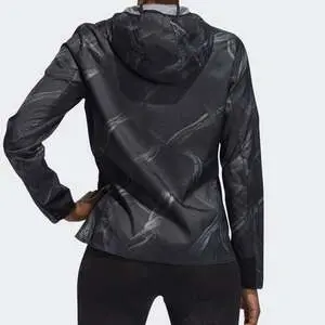 Adidas Training Sports Hooded Jacket With Abstract Print