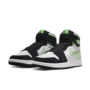 JORDAN 1 Zoom Cmft 2 High Top Sneakers - White/black/honeydew