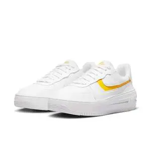 Nike Force 1 Plt.af.orm 'white Yellow Ochre' Sneakers - White/yellow