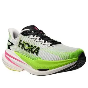 Hoka One One Mach X 3 Athletic Sneakers - White/neon Lime