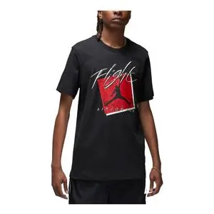 JORDAN Graphic T-shirt 'black - Black/multi-color