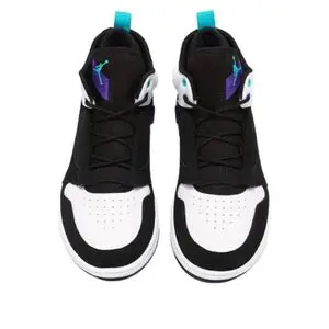 JORDAN Air Fadeaway High Top Sneakers - White/black/blue
