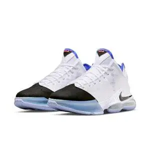 Nike Lebron 19 Low Athletic Sneakers - White/black/blue