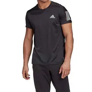 Adidas Own The Run Short Sleeve Performance Tee - Black