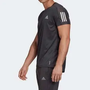 Adidas Own The Run Short Sleeve Performance Tee - Black