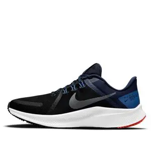 Nike Quest 4 Low Top Athletic Sneakers - Black/blue/white