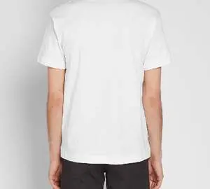 Play Comme Des Garcon Long Heart Printing Short Sleeve Red
