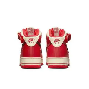 Nike Force 1 Mid '07 Lx 'red Plaid' Sneakers - Whitered
