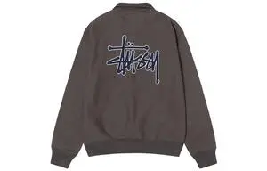 StÜssy X Denim Tears Half Zip Fleece 'charcoal