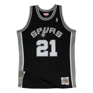 Mitchell & Ness Tim Duncan San Antonio Spurs 1998/99 Road Swingman Jersey #21 - Black