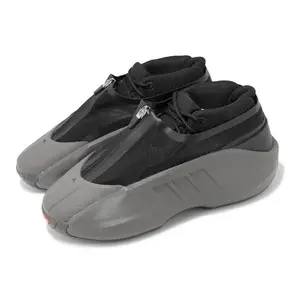 Adidas Crazy Iiinfinity Zip Up Sneakers - Charcoal/core Black/solar Red