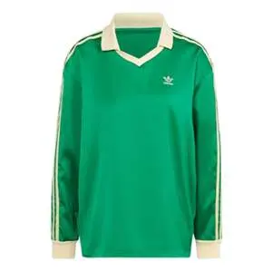 Adidas 3-stripes Satin Long Sleeve Shirt - Green