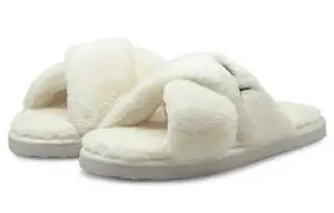 PUMA Fluff X Strap Slides - White