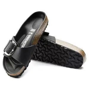 BIRKENSTOCK Madrid Big Buckle Sandals - Black