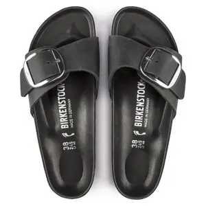 BIRKENSTOCK Madrid Big Buckle Sandals - Black