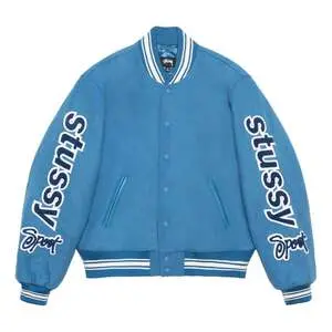 StÜssy Varsity Jacket - Blue/white
