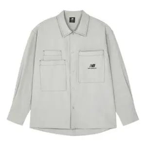 NEW BALANCE Logo Classic Shirt Asia Sizing 'grey Black - Grey/black