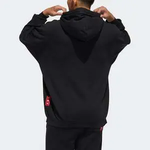 Adidas Originals Graphic Logo Drawstring Hoodie - Black