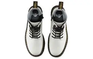 Dr. Martens Jadon Smooth Leather Platform Boot - White