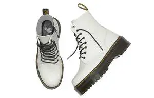 Dr. Martens Jadon Smooth Leather Platform Boot - White