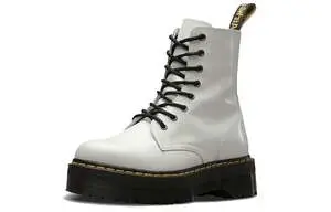 Dr. Martens Jadon Smooth Leather Platform Boot - White