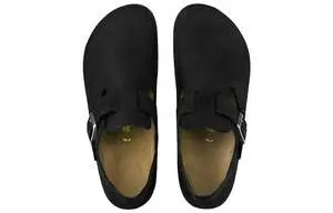 BIRKENSTOCK London Oiled Leather Clogs - Black