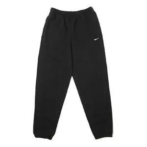 Nike Lab Logo Retro Classic Fleece Lined Sports Pants - Black