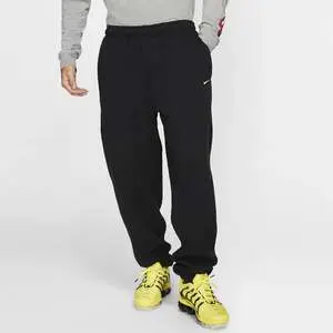 Nike Lab Logo Retro Classic Fleece Lined Sports Pants - Black