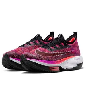 Nike Zoom Alphafly Next% Flyknit Low Top Sneakers - Black/pink