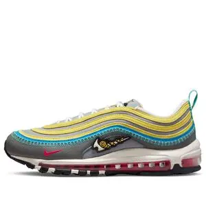 Nike Max 97 Se 'air Sprung' Sneakers - Grey/yellow/blue