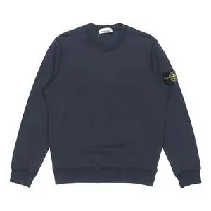 Stone Island Garment Dyed Crewneck Sweatshirt - Blue